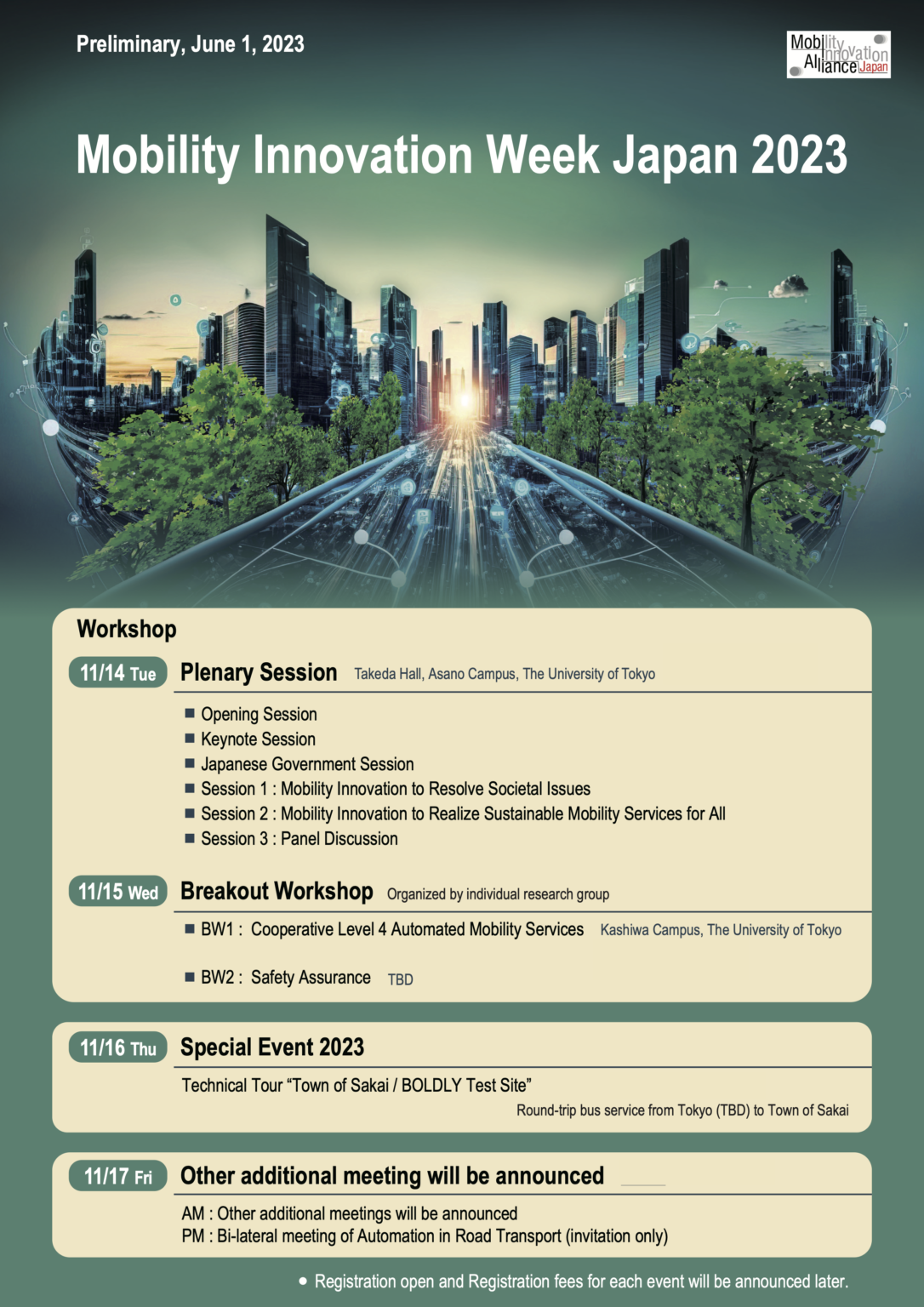 Mobility Innovation Week Japan 2023 | Mobility Innovation Week Japan 2023